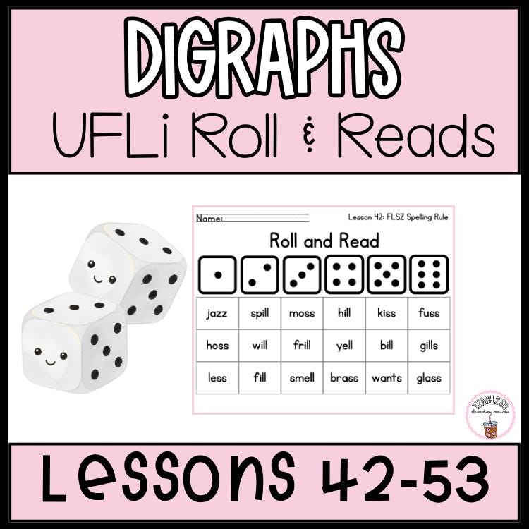 Ufli Roll and Reads: Digraphs - Etsy