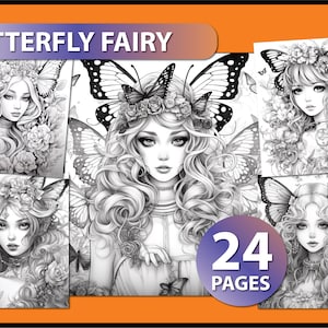 Butterfly Fairy Coloring Pages for Adults Fairy Wings Coloring Fairy ...