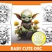 Floral Whimsy: Baby Flower Orc Coloring Pages for Adults Baby Flower ...