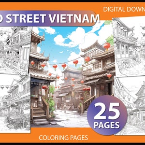 Nostalgic Charm: Old Town Coloring Pages for Adult - Coloring Page for ...