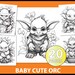 Floral Whimsy: Baby Flower Orc - Coloring Pages for Adults - Baby ...