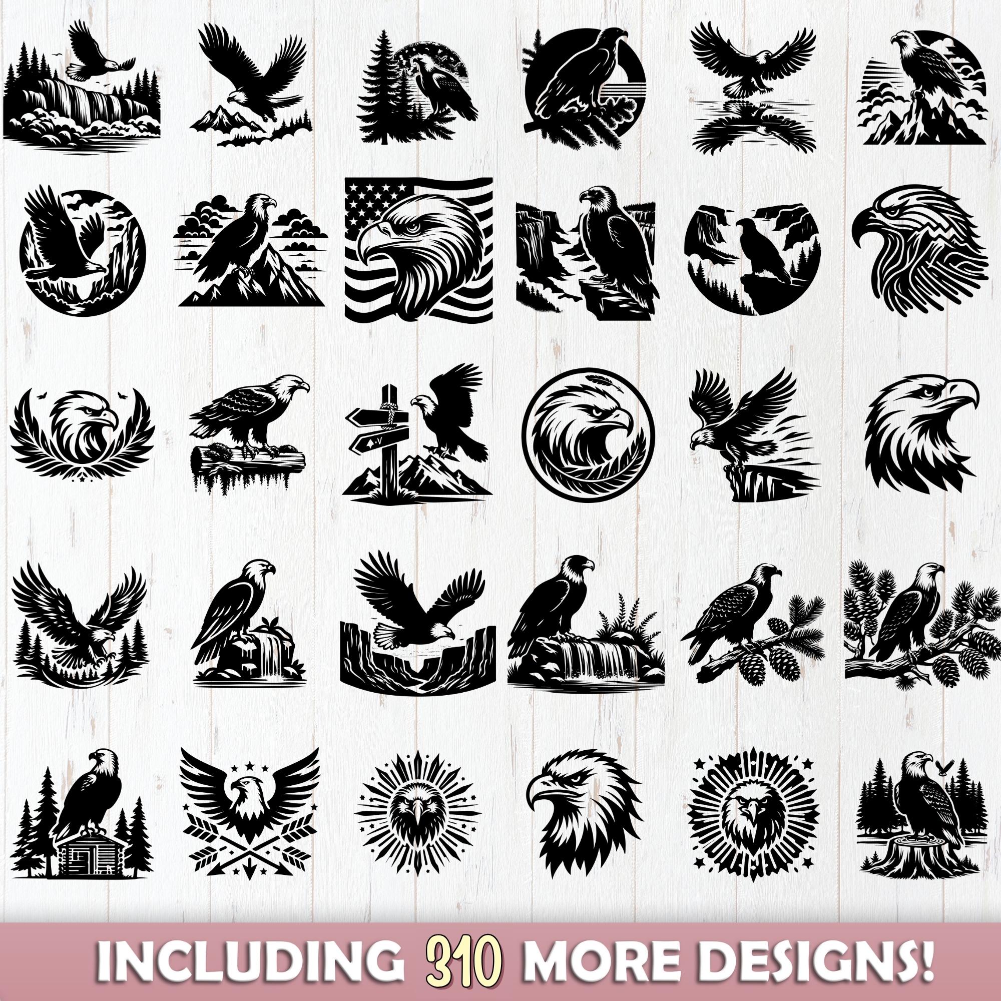Eagle SVG Bundle | Wild Animals Svg, Bald Eagle Clipart, Forest Svg ...