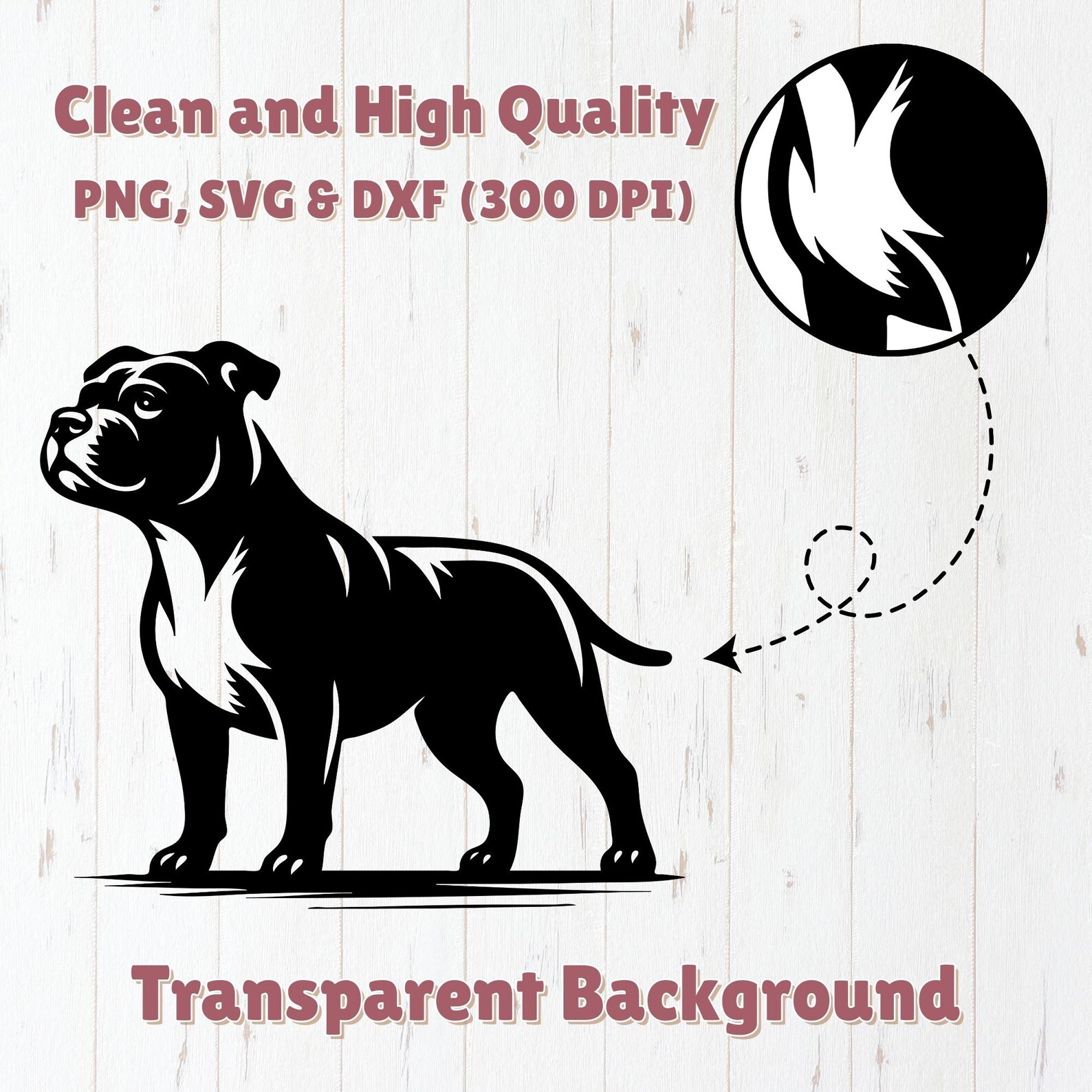 Staffordshire Bull Terrier SVG Bundle | Peeking & Silhouette Staffy ...