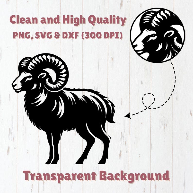 Ram SVG Bundle | Bighorn and Farm Ram Clipart | Tup Svg | Buck Sheep ...