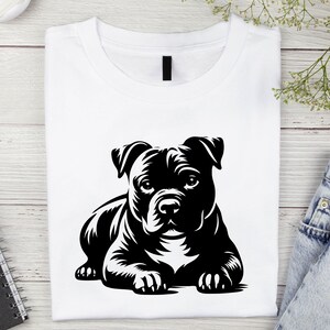 Staffordshire Bull Terrier SVG Bundle | Peeking & Silhouette Staffy ...