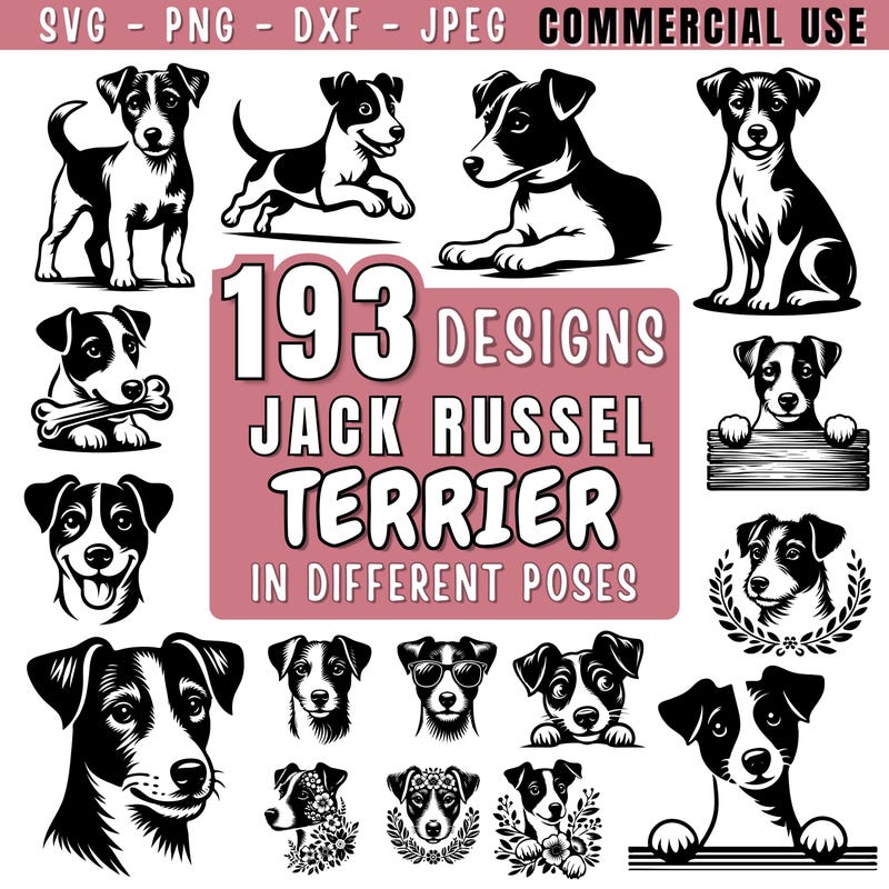 Line Drawing Jack Russell - Etsy UK