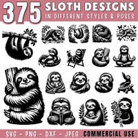 Mama Sloth SVG PNG, Botanical Sloth Svg, Cute Sloth Svg, SVG Files for ...