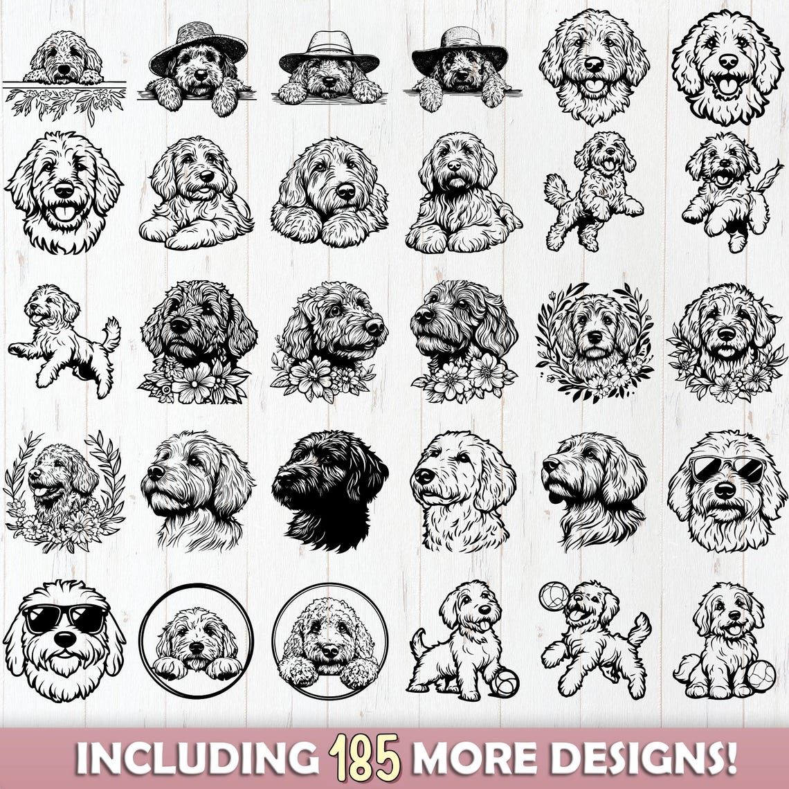 Goldendoodle Dog SVG Bundle File, Dog Pet Lover, Dog Clipart for Cricut ...