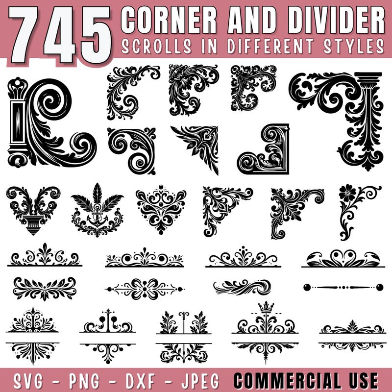 Decorative Corner Curves - Etsy