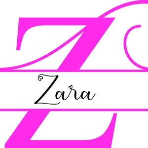 Split Monogram Alphabet, SVG, DXF, PNG, Digital Download, Cut File for ...