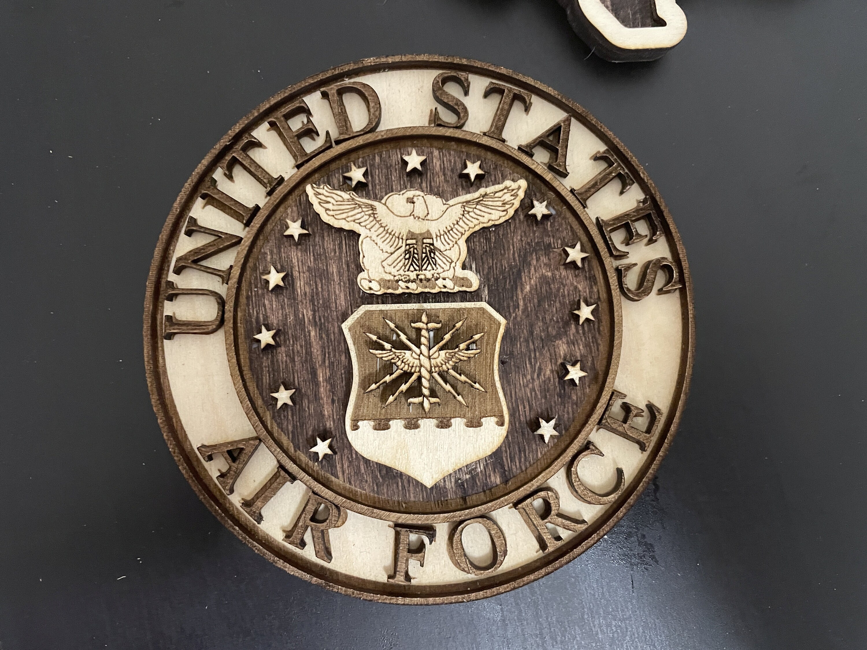 Laser Cut 3 Layered Army USA File SVG, Dxf Digital Download Diode ...