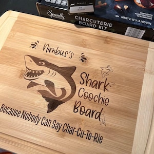 Shark Coochie Board, Charcuterie Board, Shark Gifts, Shark Cuterie ...