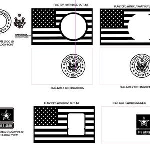 Laser Cut Layered Army Flag, SVG, DXF, Digital Download, Diode Lasers ...
