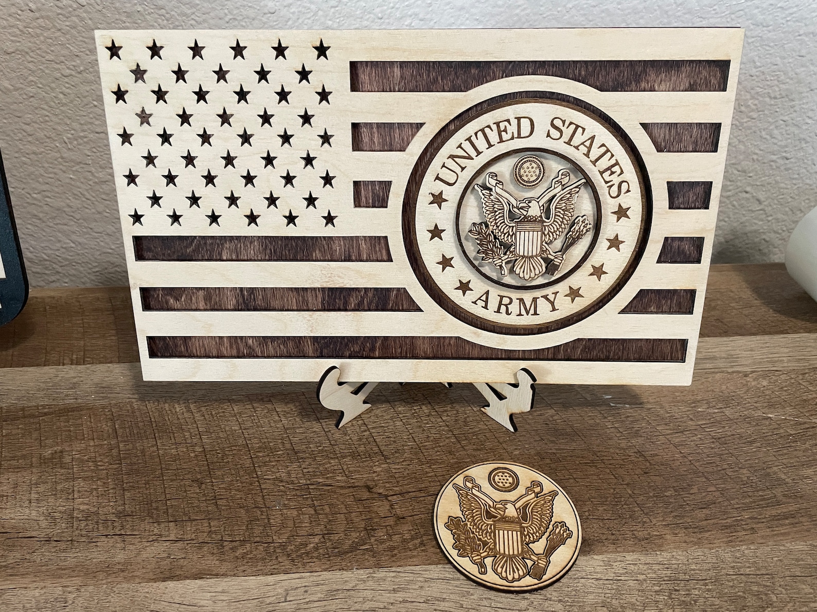 Laser Cut Layered Army Flag, SVG, DXF, Digital Download, Diode Lasers ...