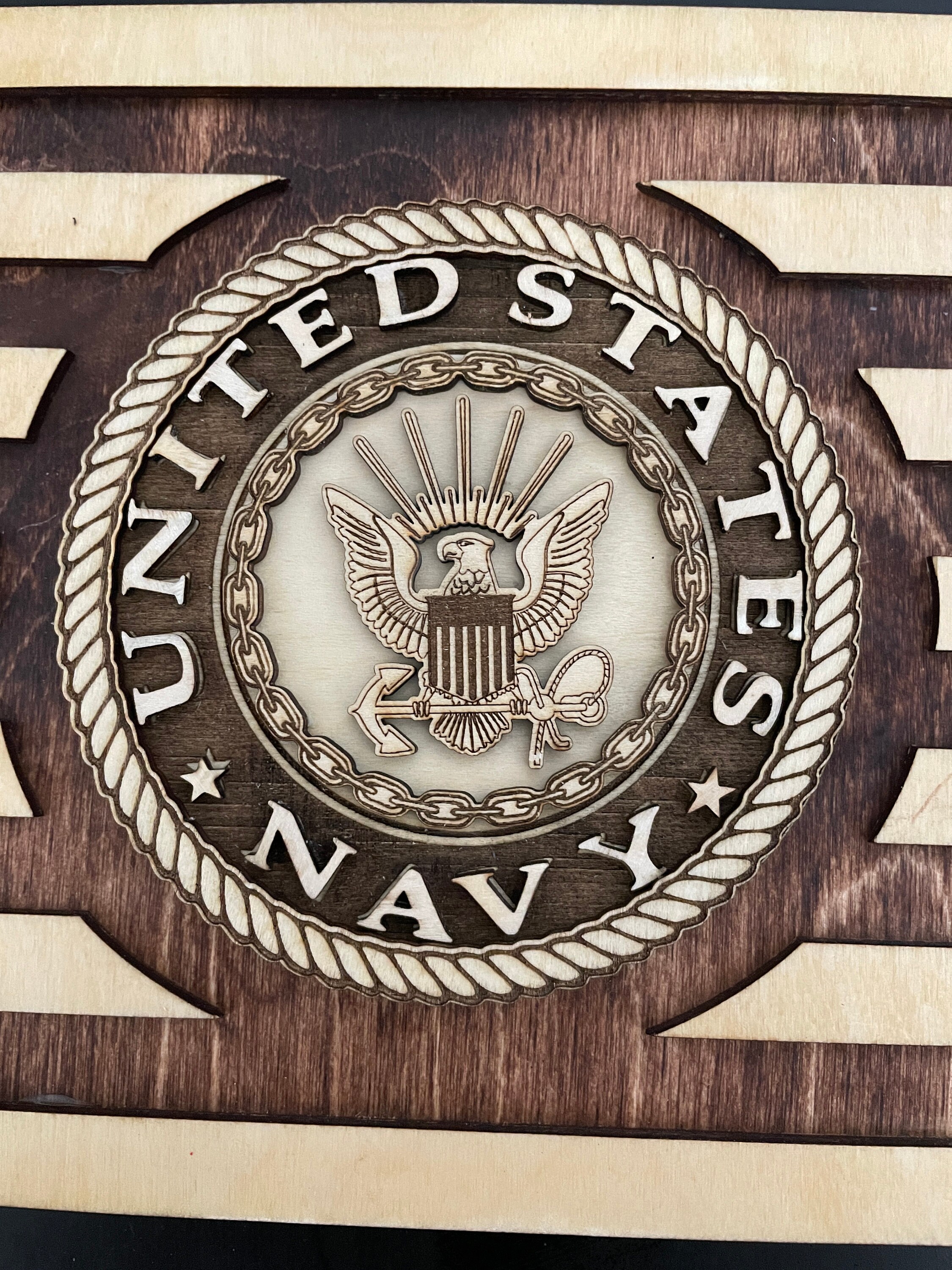 Laser Cut File, Military Laser Svg, Layered Navy Flag, SVG, DXF ...