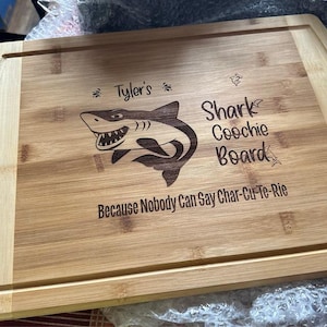 Shark Coochie Board, Charcuterie Board, Shark Gifts, Shark Cuterie ...