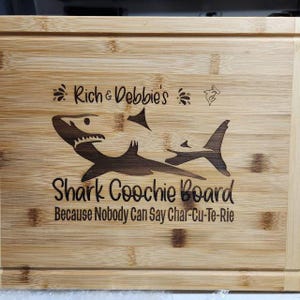 Shark Coochie Board, Charcuterie Board, Shark Gifts, Shark Cuterie ...