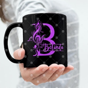 Music Notes Split Monogram Alphabet, SVG, DXF, PNG, Digital Download ...