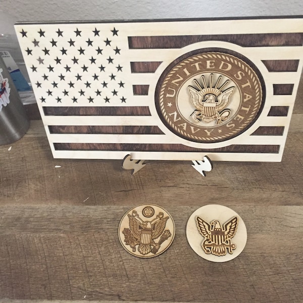 Military Emblems Laser Svg - Etsy