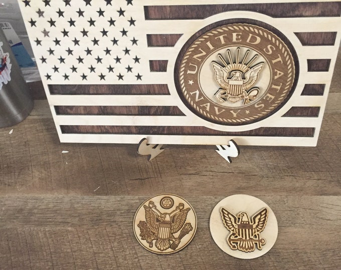 Laser Cut Layered Army Flag, SVG, DXF, Digital Download, Diode Lasers ...