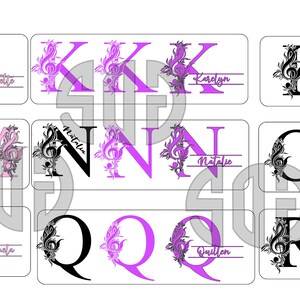 Music Notes Split Monogram Alphabet, SVG, DXF, PNG, Digital Download ...