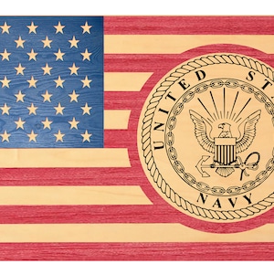 Laser Cut Layered Navy Flag, SVG, DXF, Digital Download, Cut File Diode ...