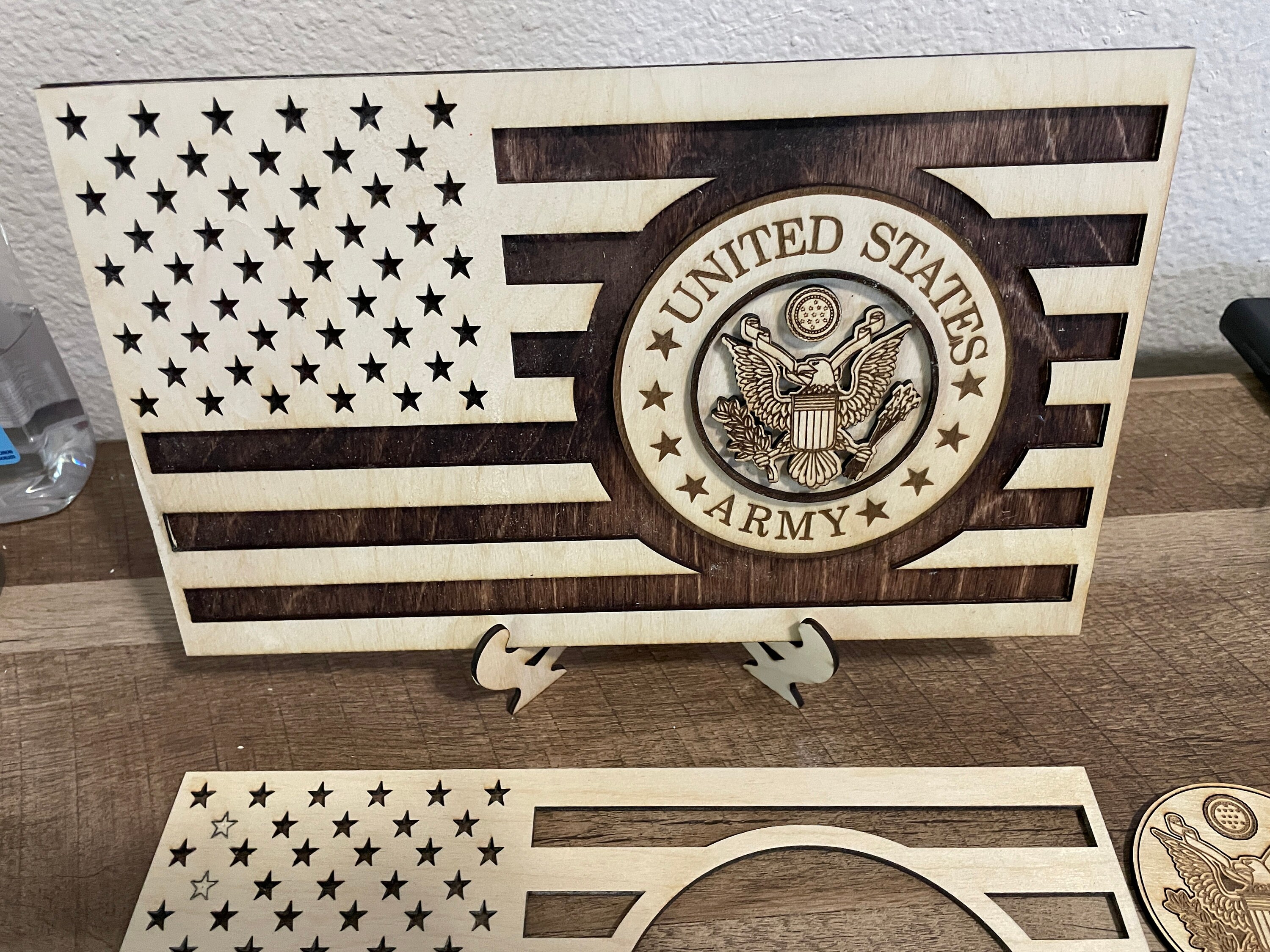 Laser Cut Layered Army Flag, SVG, DXF, Digital Download, Diode Lasers ...