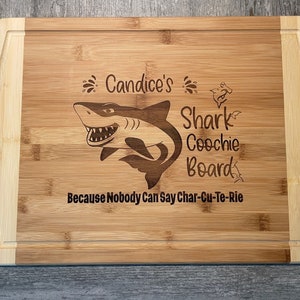 Shark Cooterie Board, Shark Coochie Board, Bamboo Cutting Board ...