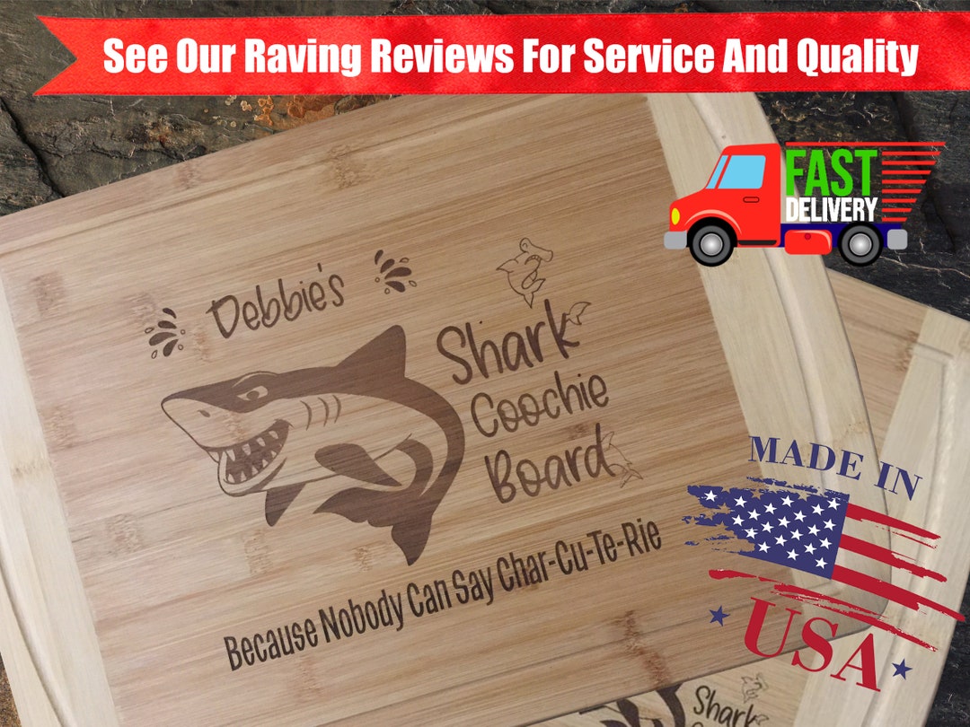 Custom Charcuterie Shark Coochie Board Shark Cuterie - Etsy