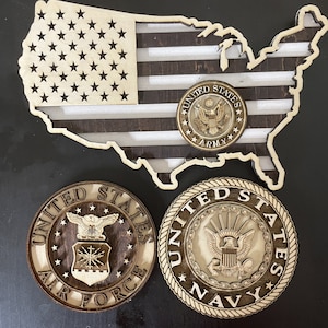 Laser Cut 3 Layered Army USA File SVG, Dxf Digital Download Diode ...