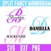 Split Monogram Alphabet, SVG, DXF, PNG, Digital Download, Cut File for ...