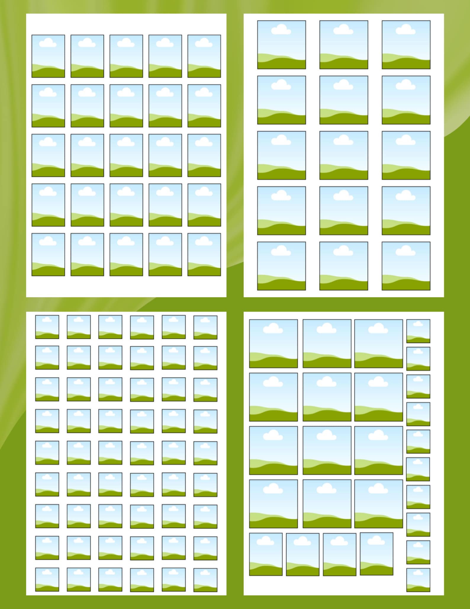 Formal Picture Template for Printing | 1x1 2x2 Passport Size ID | Drag ...