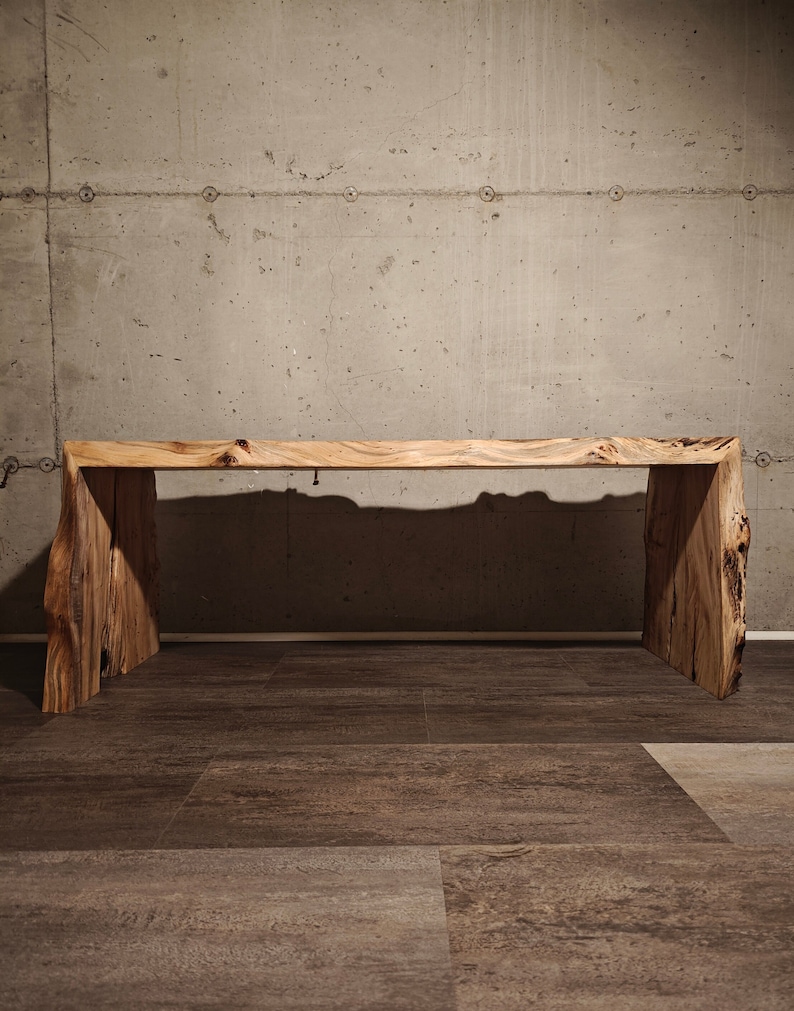 Robuste Pin Burl Bench | Elm Pin Burl Wood Bench | Live Edge Rustic ...
