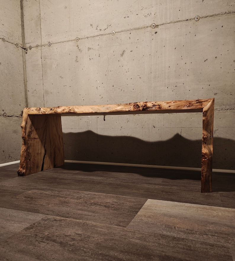 Robuste Pin Burl Bench | Elm Pin Burl Wood Bench | Live Edge Rustic ...