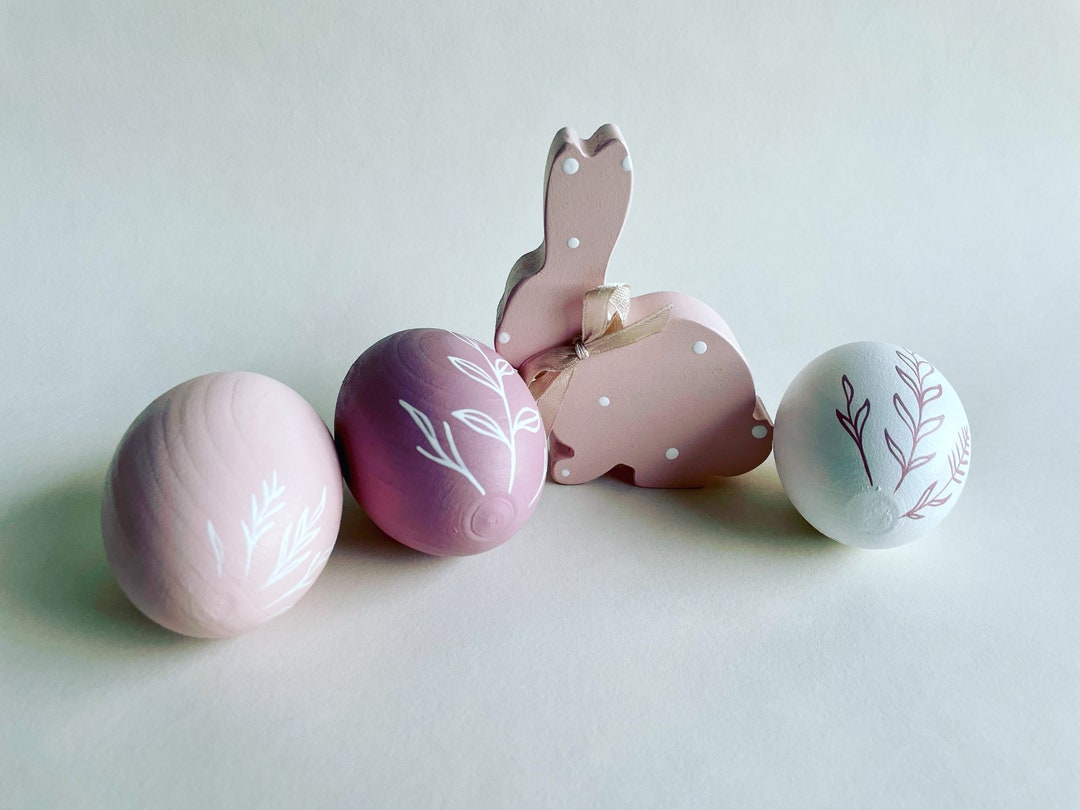 Hand Painted Easter Eggs, Wooden Eggs, Easter Decorations, Easter ...