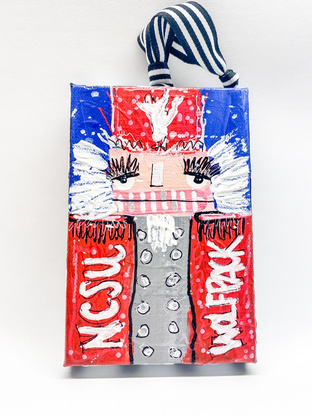Hand-painted NC State Nutcracker Ornament | Wolfpack Fan Gift ...