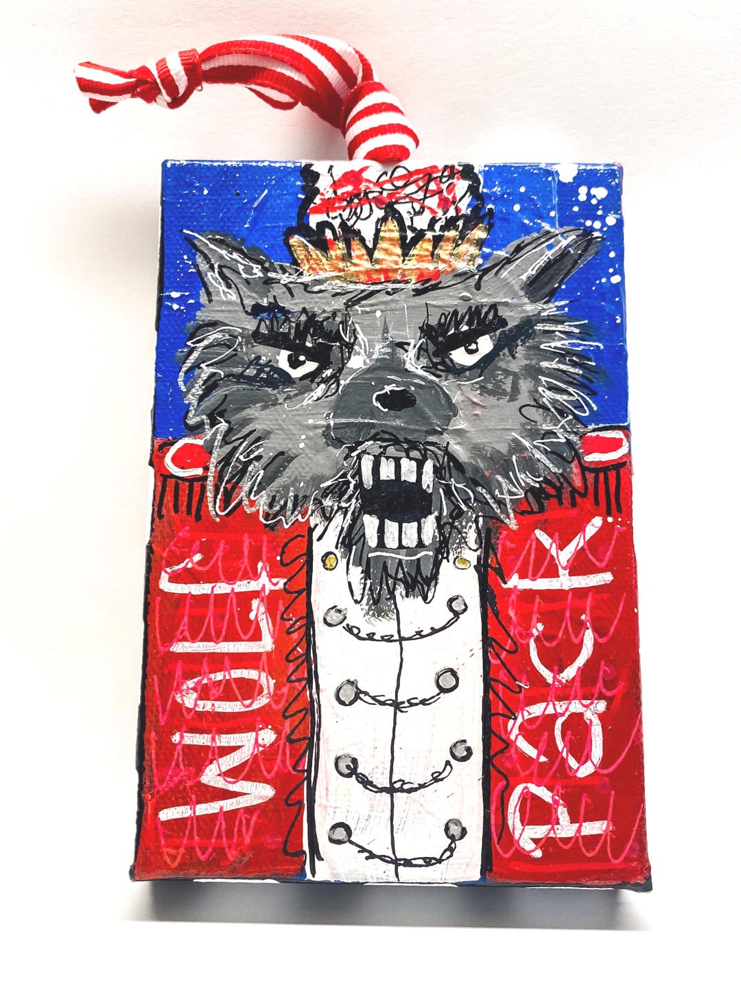 Made-to-order Mr. Wuf Nutcracker Ornament | NC State Wolfpack Christmas ...