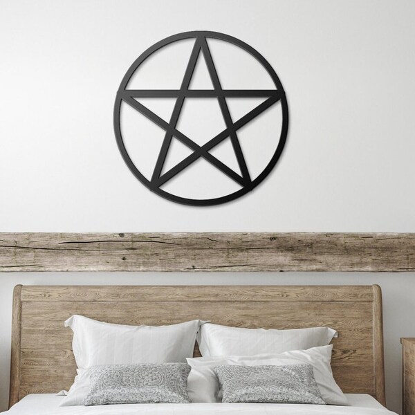Metal Pentagram Wall Decor - Etsy