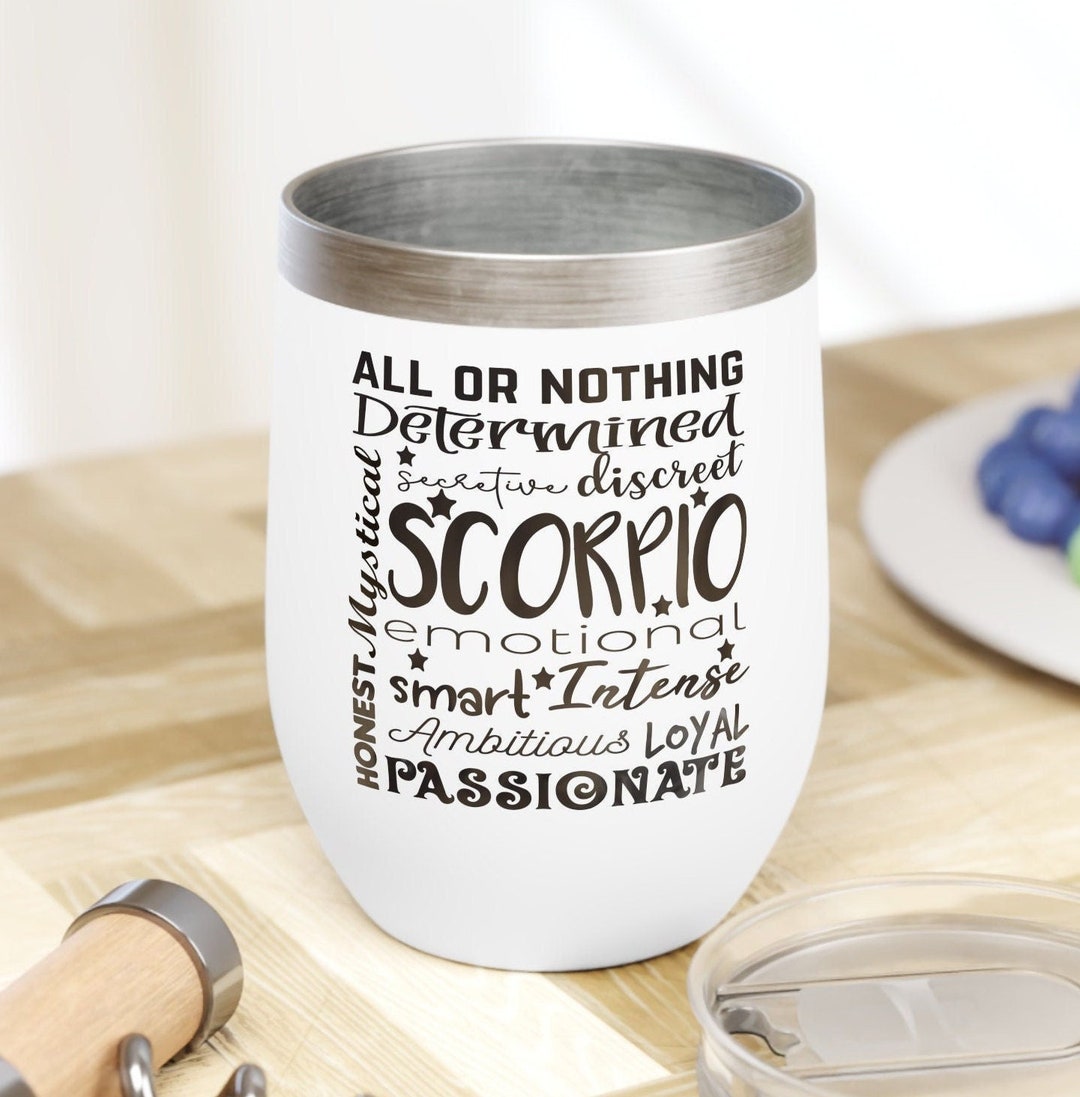 Scorpio Wine Tumbler Scorpio Birthday Gift Scorpio Gift for Her Scorpio ...