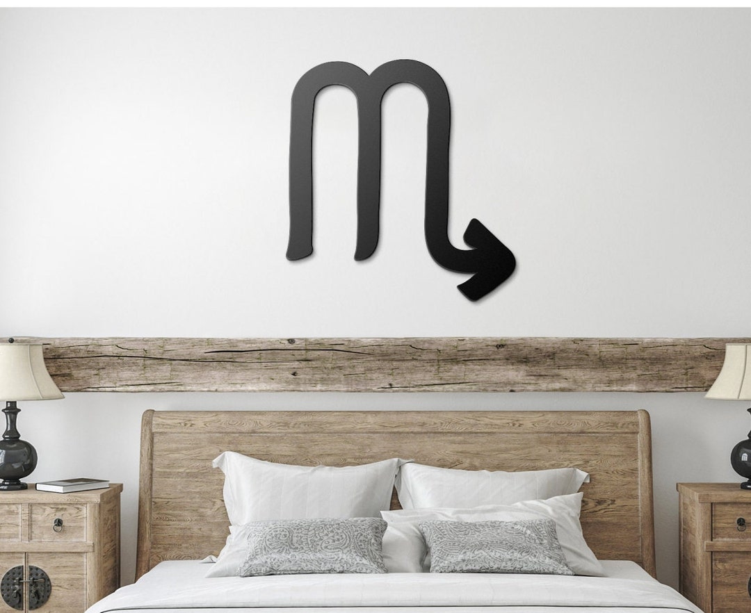 Scorpio Zodiac Sign Metal Wall Art Scorpio Birthday Gift Scorpio Wall ...