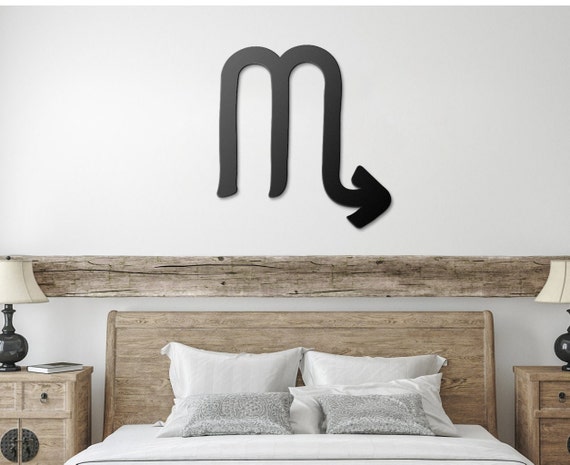 Scorpio Zodiac Sign Metal Wall Art Scorpio Wall Decor - Etsy
