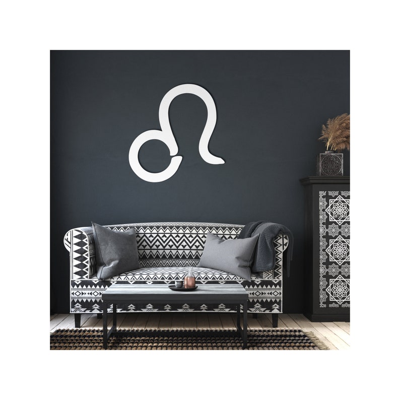 Leo Zodiac Sign Metal Wall Art Leo Wall Decor Leo Metal - Etsy