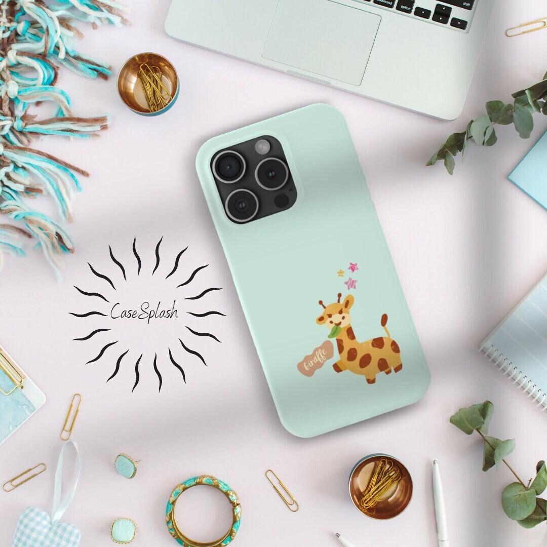 Kawaii Baby Giraffe Phone Case Korean Cute Case Animal Print Unique ...