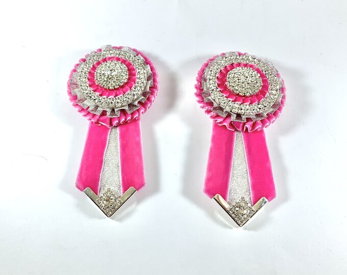 Antique Brass Horse Rosette Pin Victorian Glass Horse Tack Harness ...