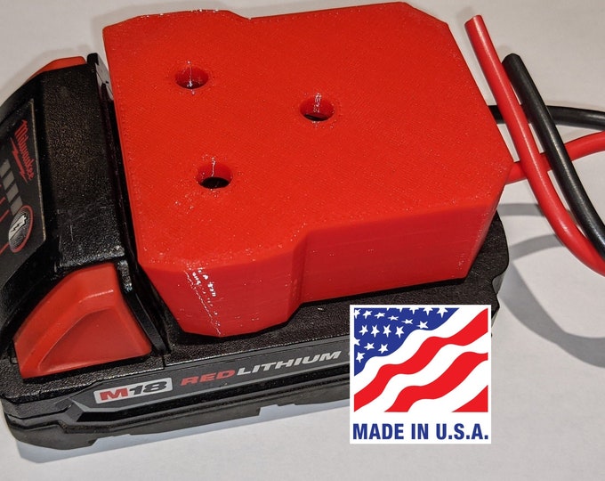 Milwaukee M18 Battery Adapter Connector INJECTION MOLDED Stronger Than ...