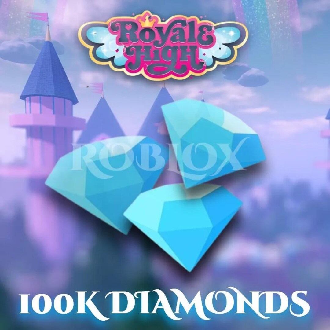 Royale High 100k Diamonds royale High Diamonds - Etsy