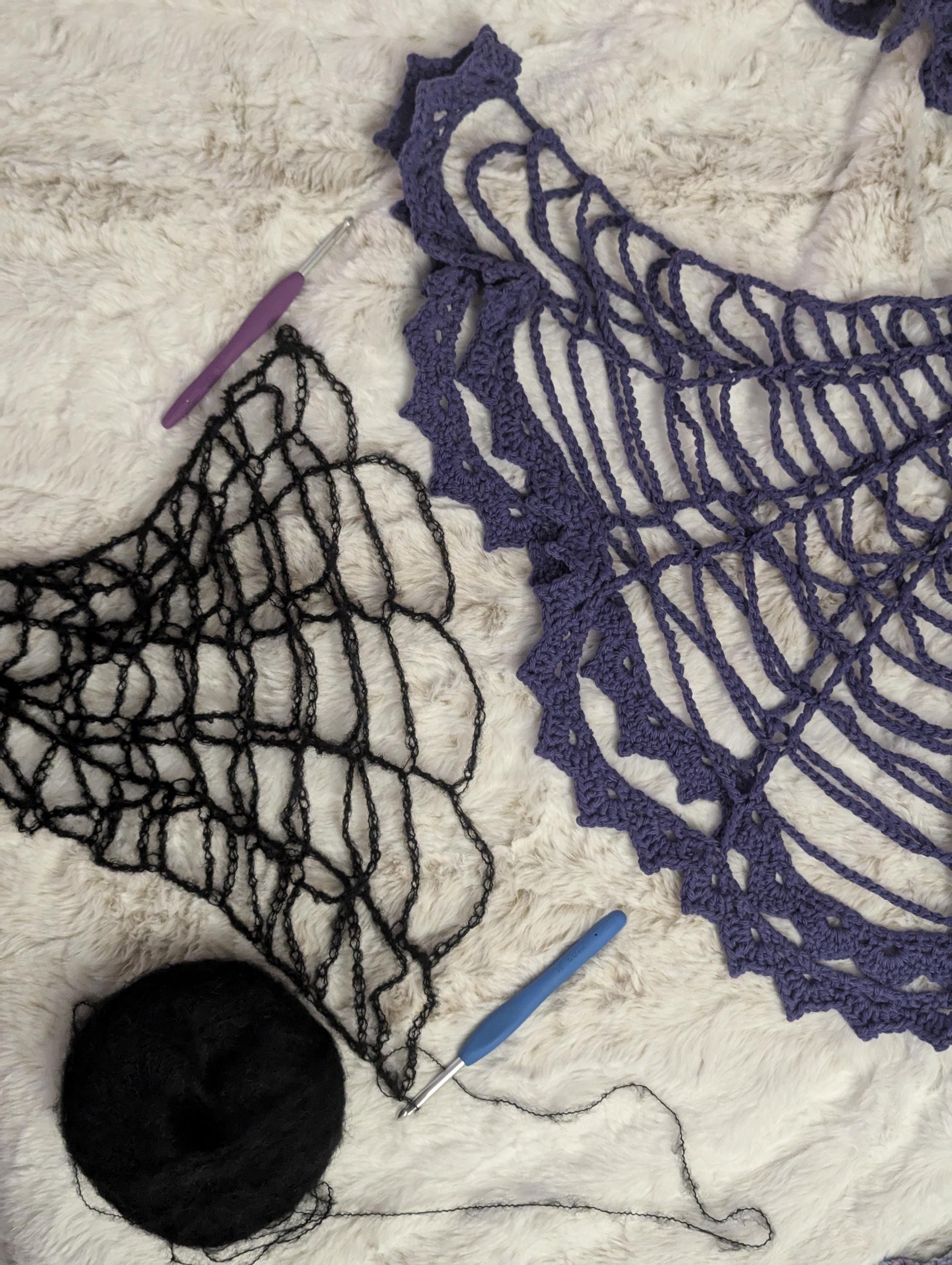 Spiderweb Bell Sleeve Shrug Crochet Pattern Spiderbell Sleeves (PDF ...