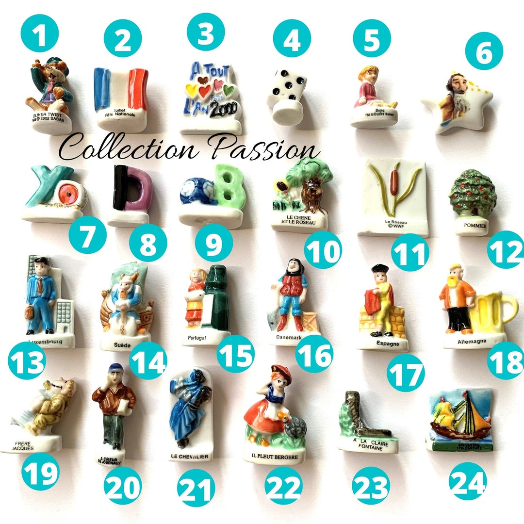 French FEVES Miniature Figure, Mini Ceramic Figurines, Perfect Decor ...