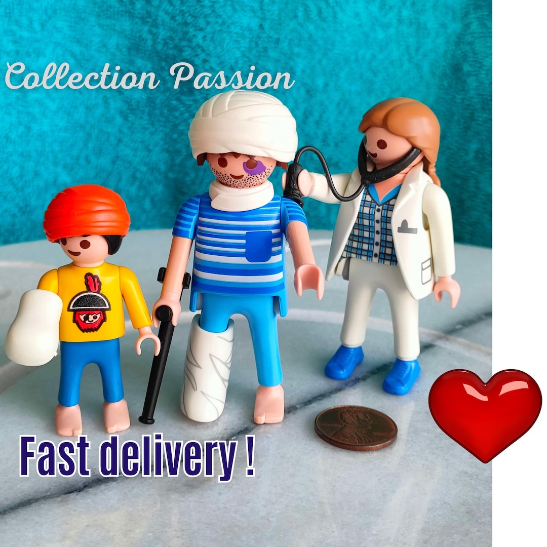PLAYMOBIL HOSPITAL DOCTOR Gift Action Figure Toy, Medical Nurse With ...