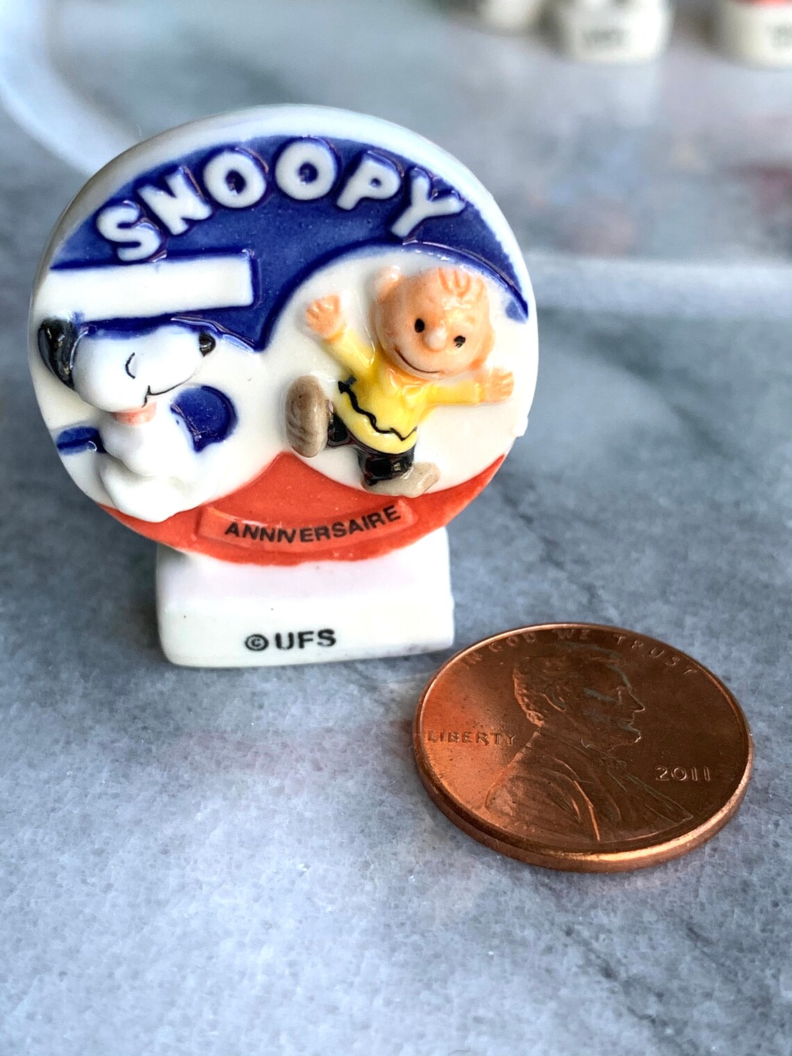 Miniature SNOOPY vintage figurine porcelain Fève au choix | Etsy